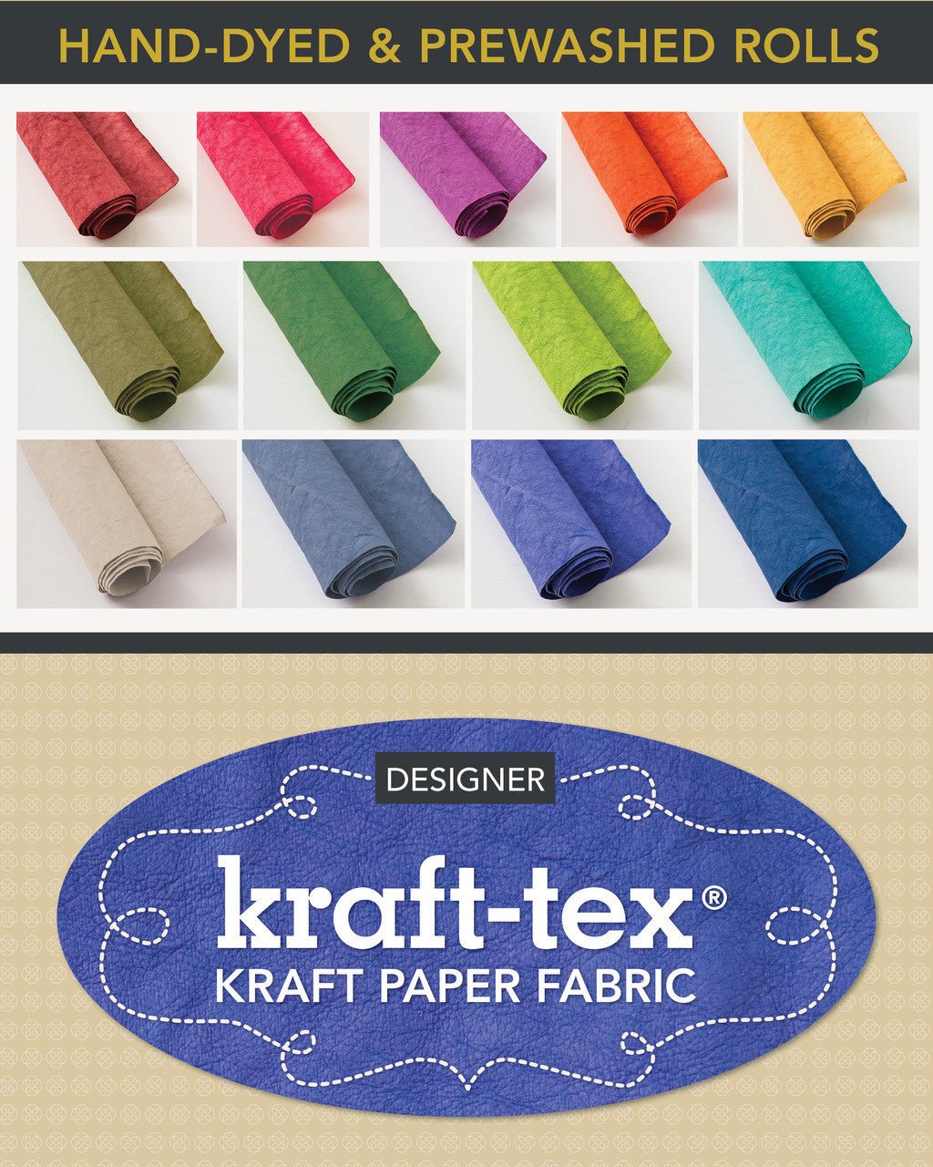kraft-tex Bolt 19" x 1 yards, Black: Kraft Paper Fabric – C&T Publishing
