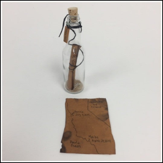 Free Project Download: kraft-tex Treasure Map in a Bottle – C&T Publishing